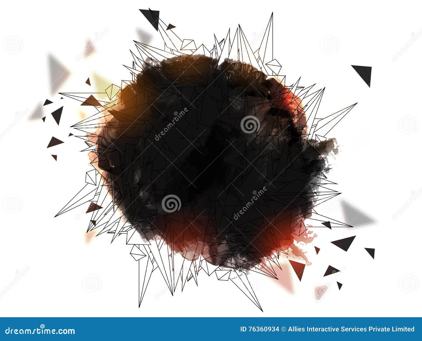 Creative Abstract Mess Background. Stock Illustration - Illustration of ...