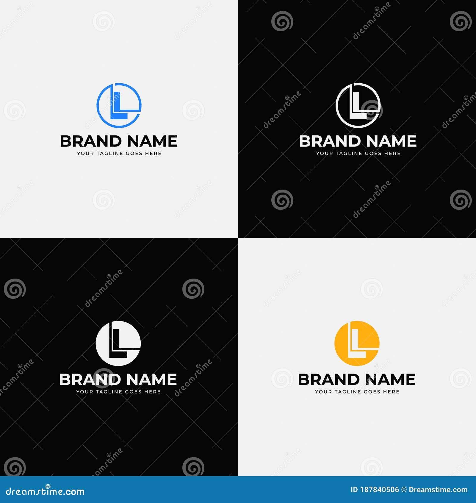 Creative Abstract Modern Initial Letter L Logo Design Vector Template ...