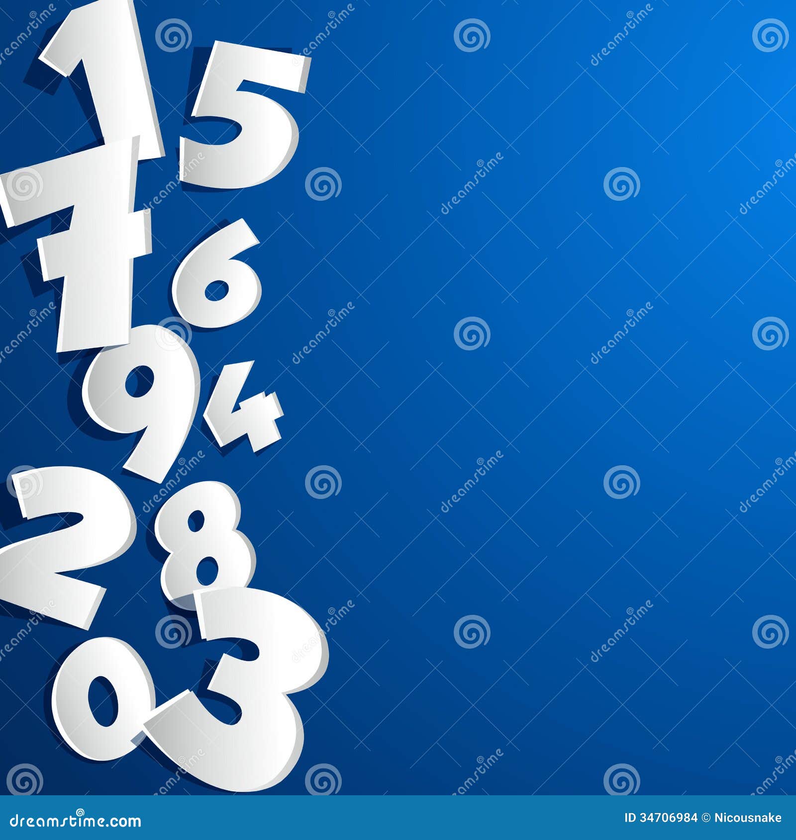 Creative abstract numbers stock vector. Illustration of decoration ...