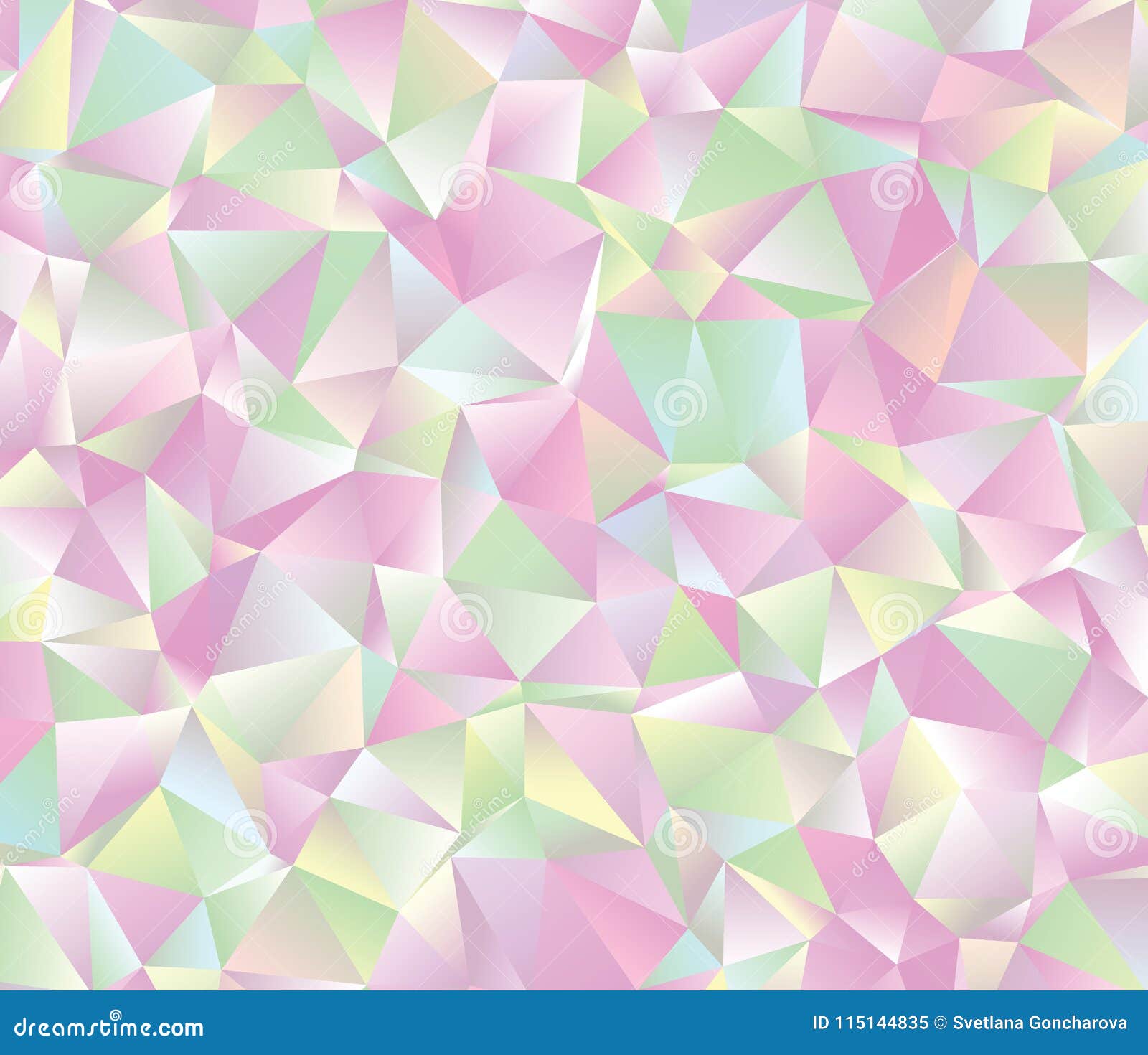 Creative Abstract Polygon Multycolor Illustration. Vector Clip Art ...