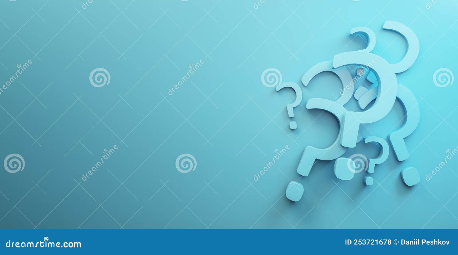 Creative Abstract Question Marks on Backdrop with Mock Up Place. Ask ...
