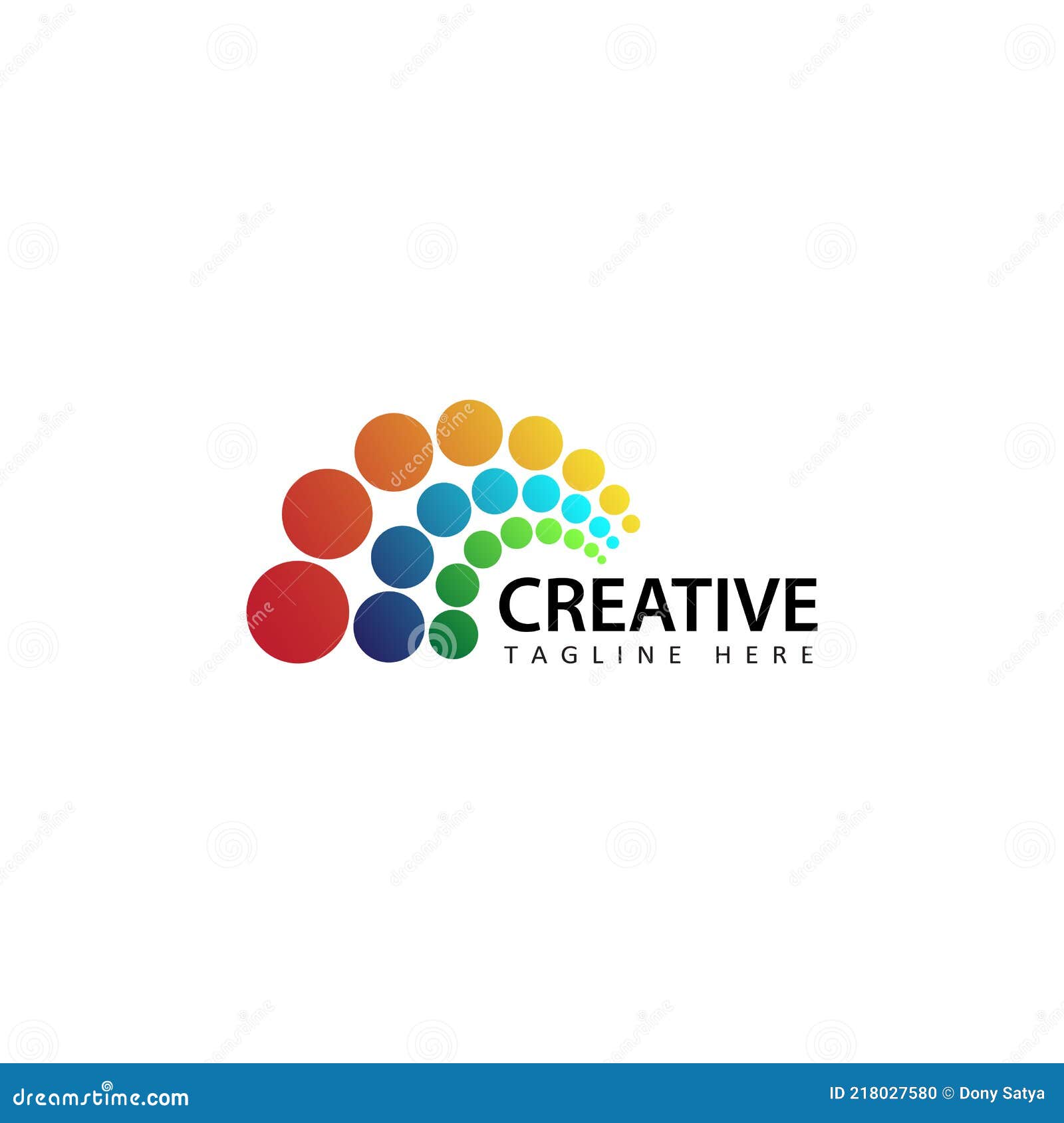 Creative Abstract Rainbow Colors Logo Template Design Vector Stock ...