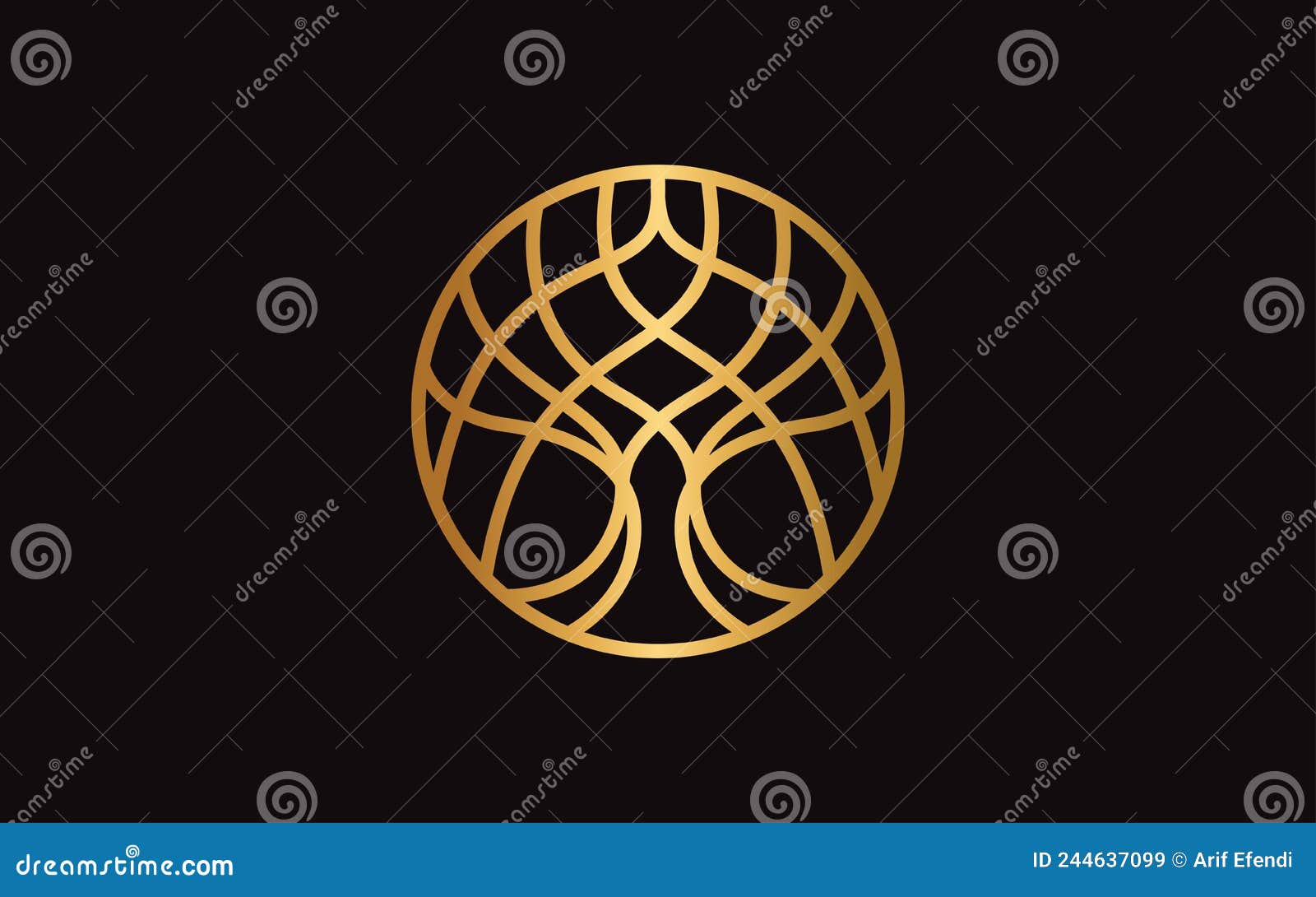 Creative Abstract Life Rooted on White Background Vector Logo Design ...