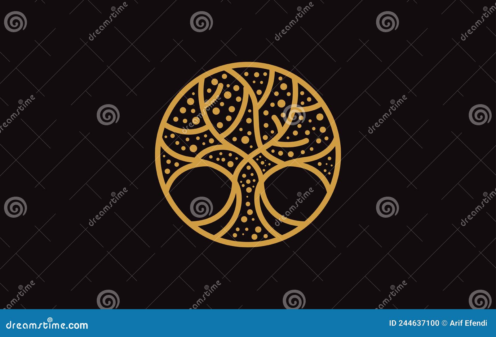 Creative Abstract Life Rooted on White Background Vector Logo Design ...