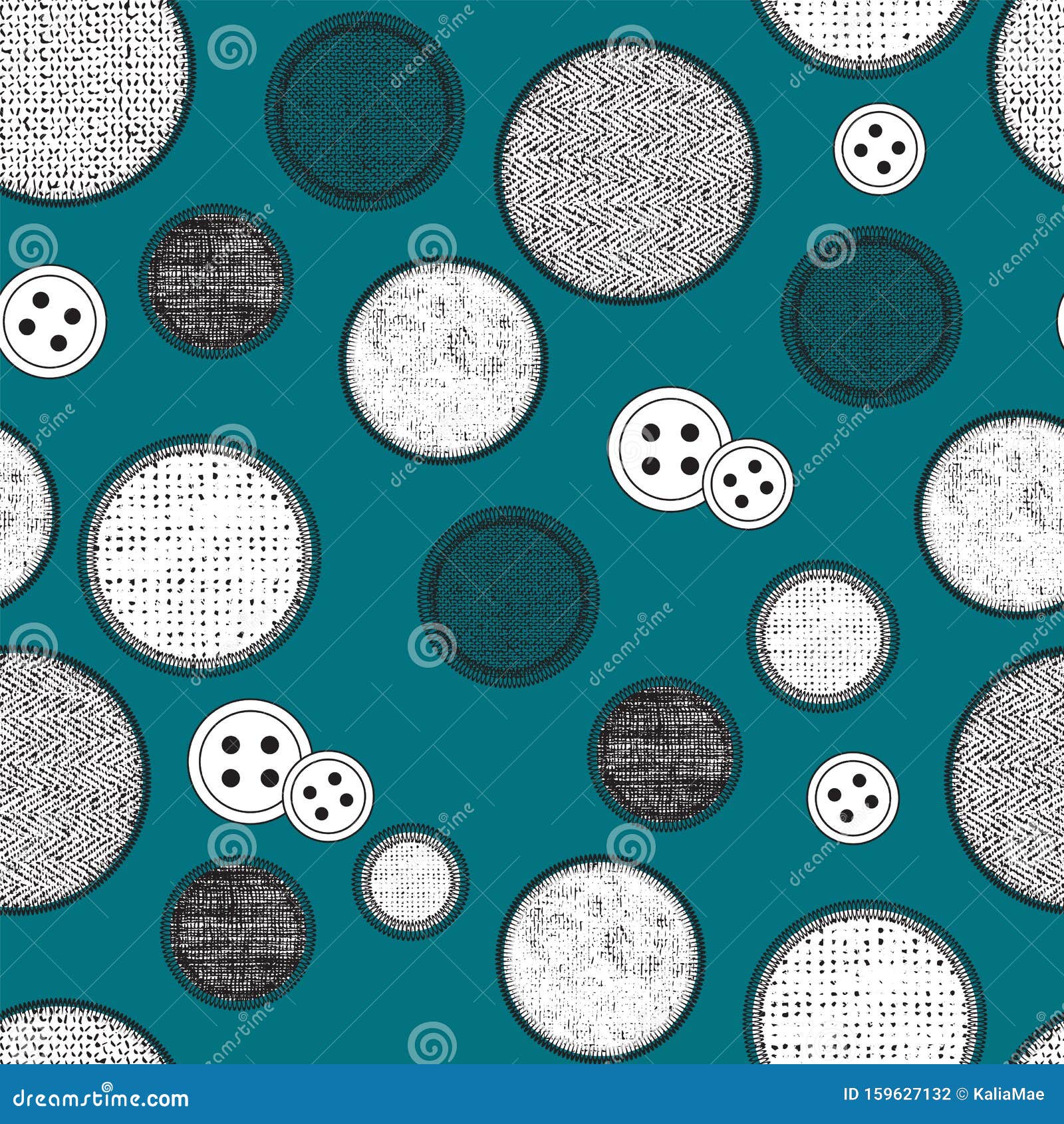 Creative Abstract Sewing Seamless Pattern Background Design With