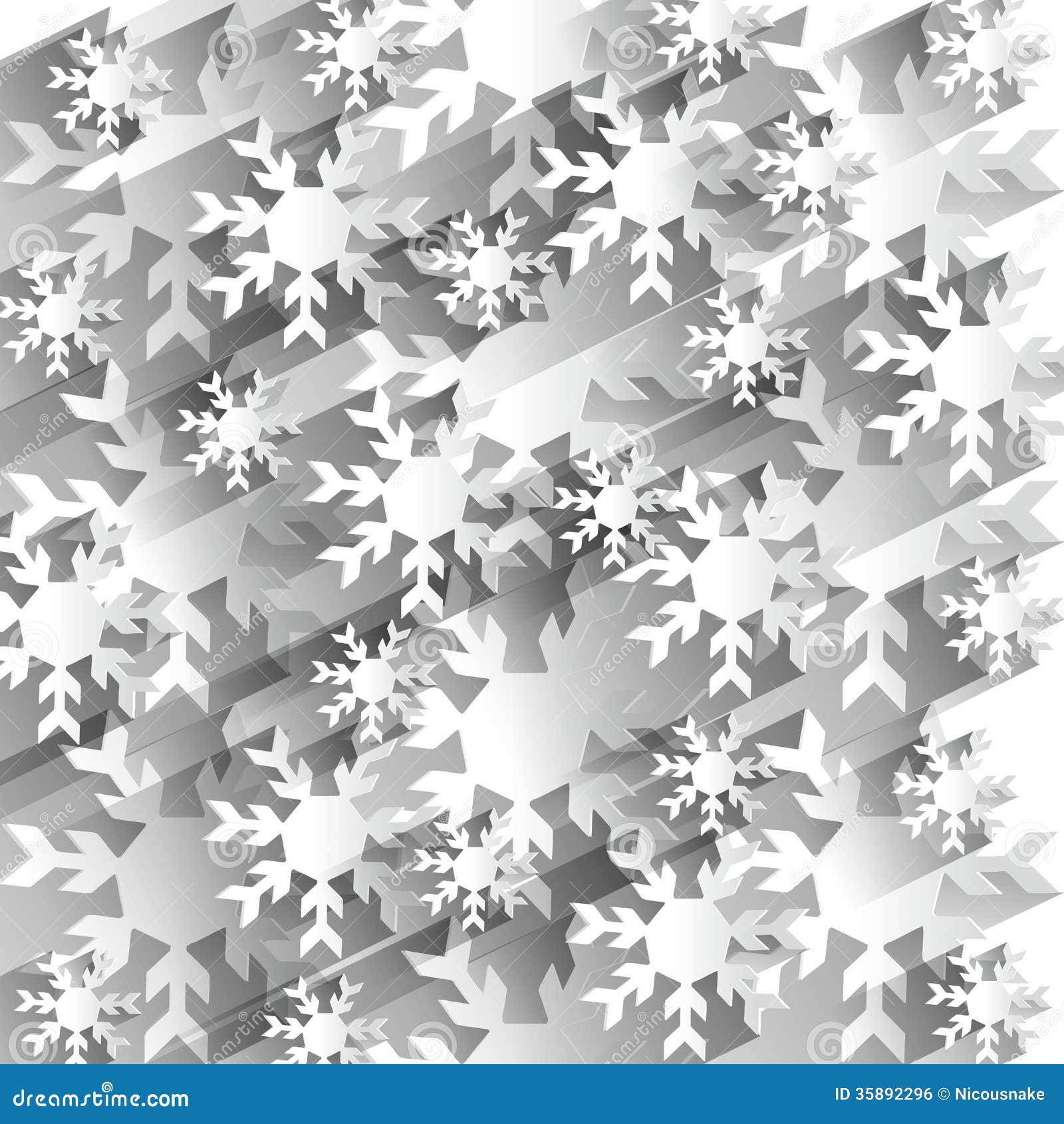 Creative Abstract Snowflakes Background Stock Vector - Illustration of ...