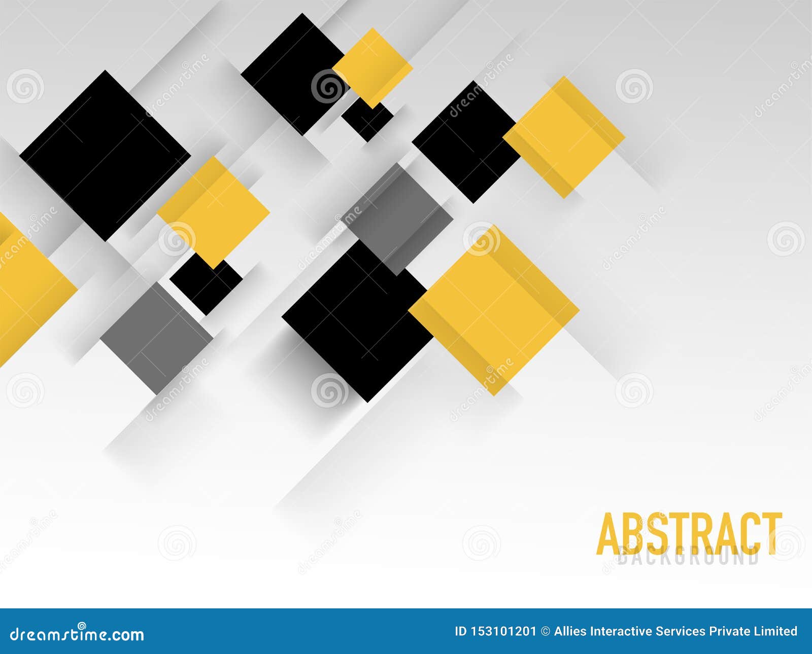 Creative Abstract Square Blocks Elements. Stock Illustration ...