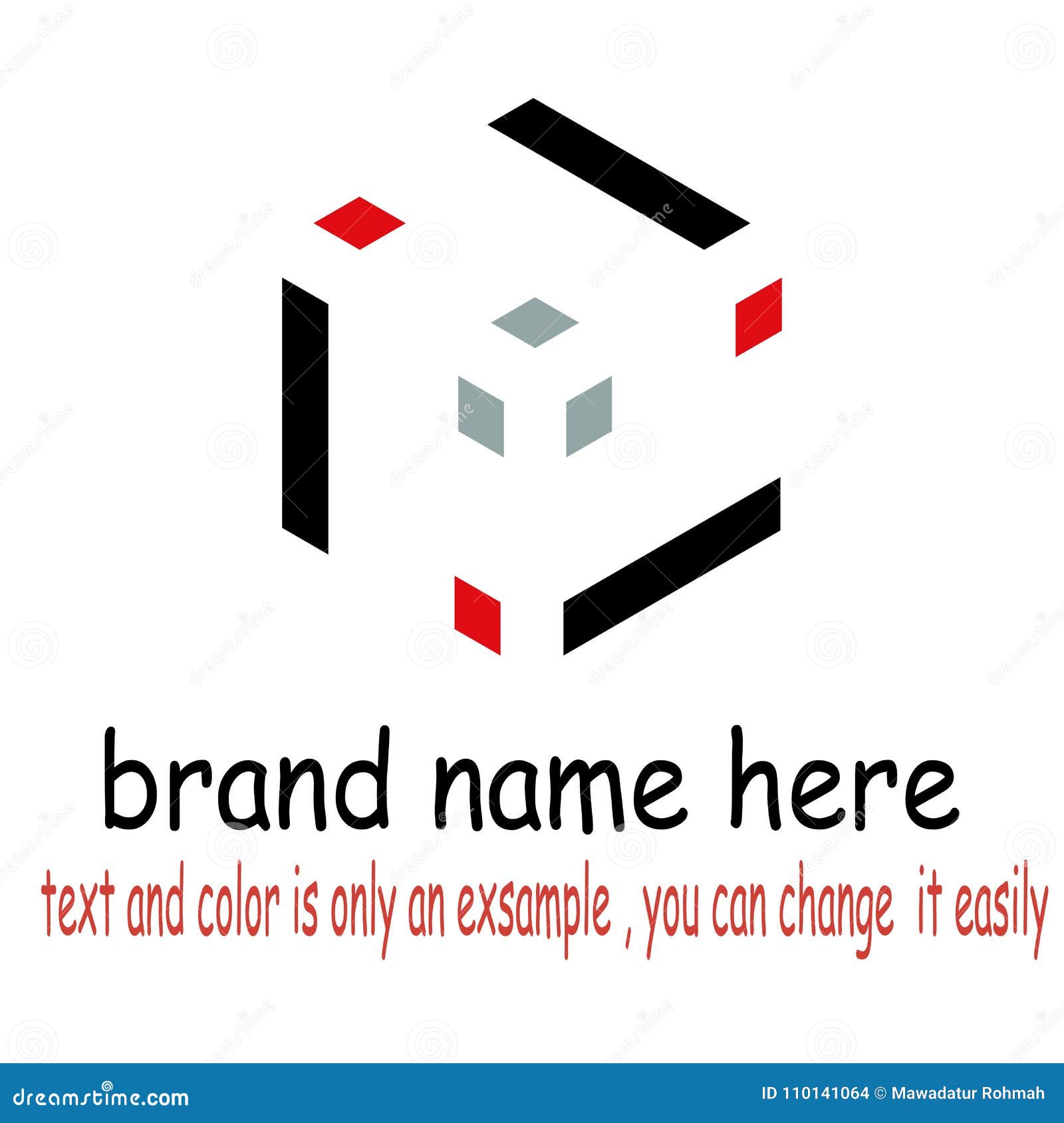 Creative Abstract Square Logo Stock Vector - Illustration of background ...