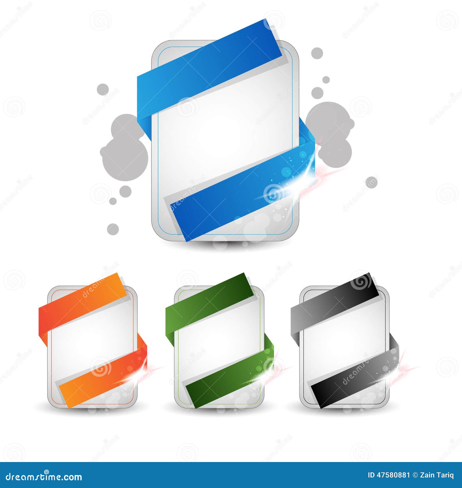 Creative, Abstract Standard Size Web Banner or Headers for Ads Stock ...