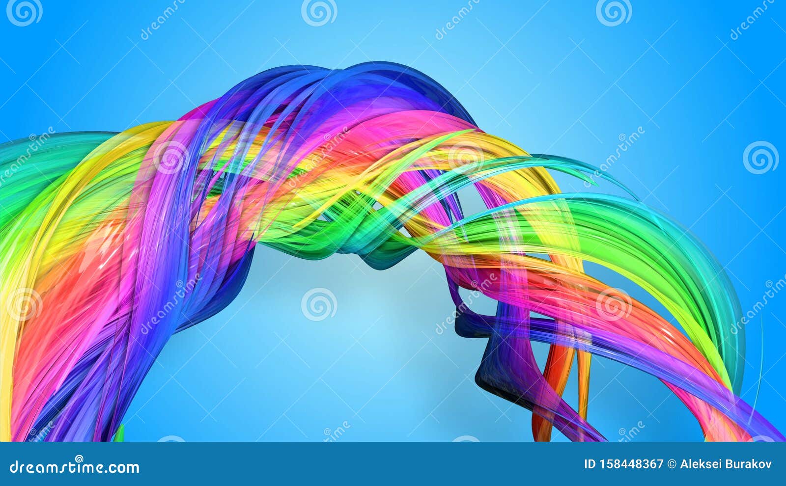Creative Abstract Swirl Rainbow Color Background. Abstract Stripes ...