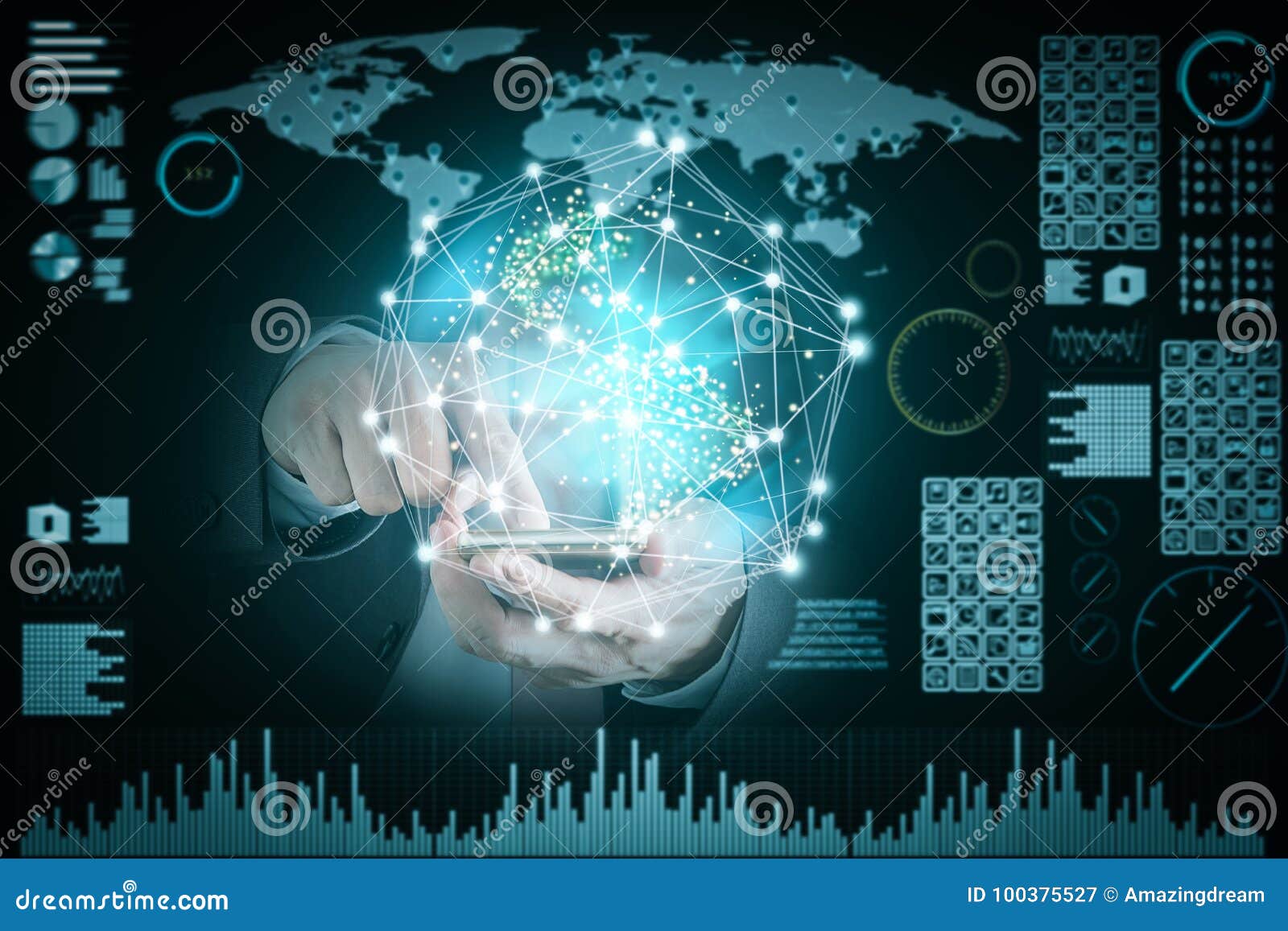 Creative Abstract Technology Background, Innovative, Idea and ...