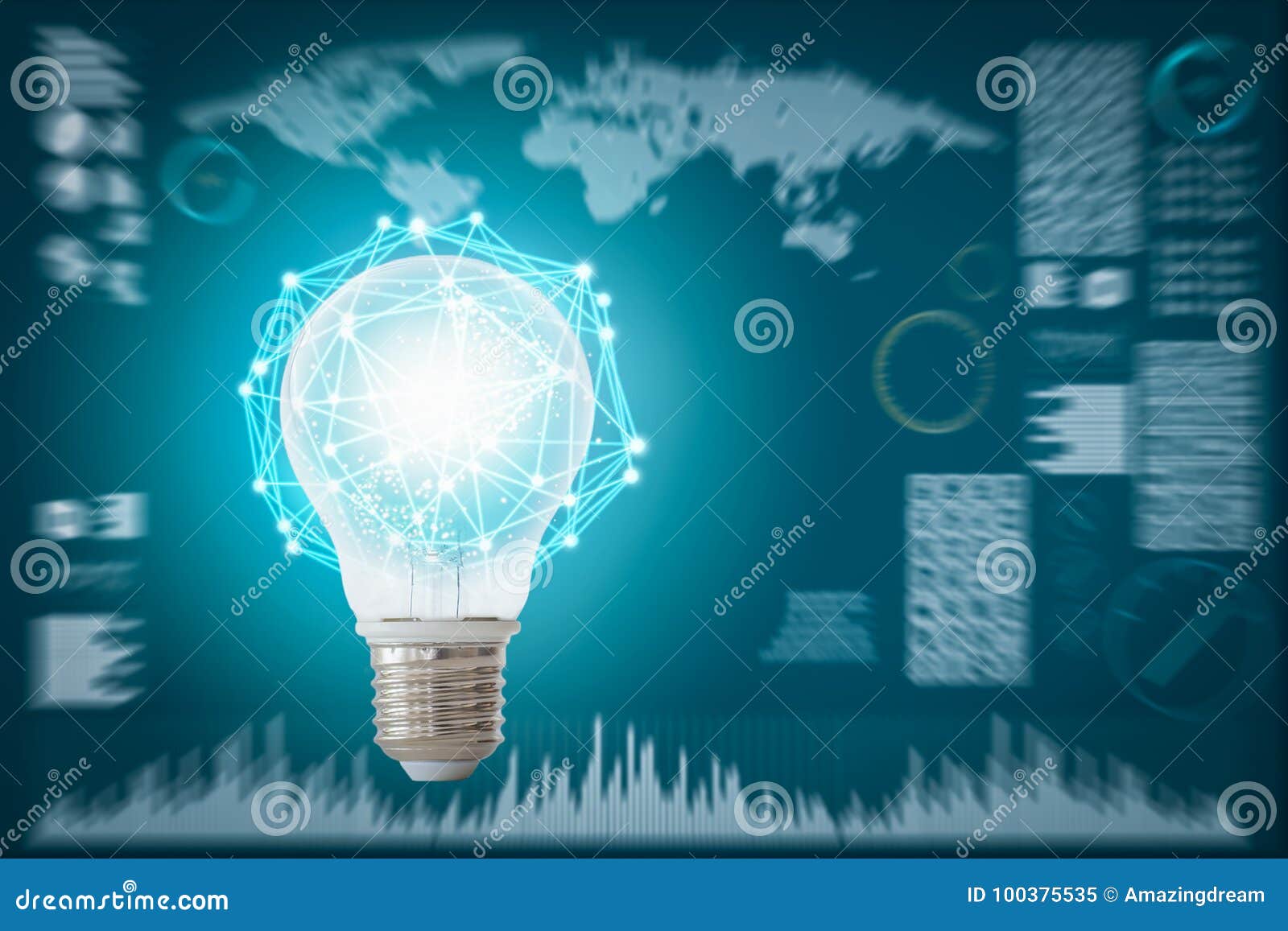 Creative Abstract Technology Background, Innovative, Idea And ...