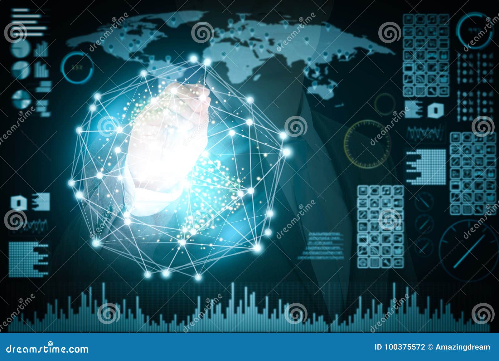 Creative Abstract Technology Background, Innovative, Idea and ...