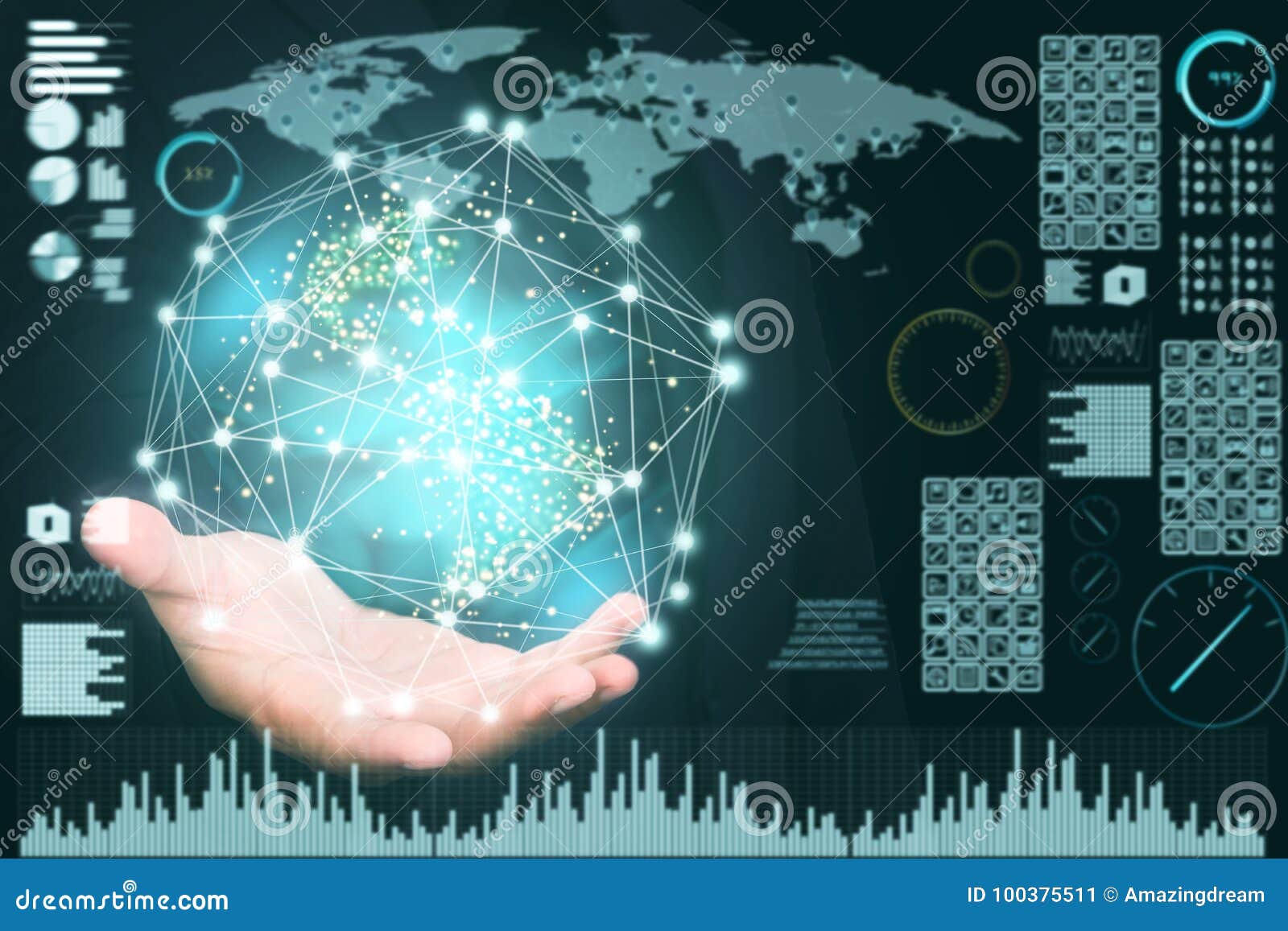 Creative Abstract Technology Background, Innovative, Idea and ...