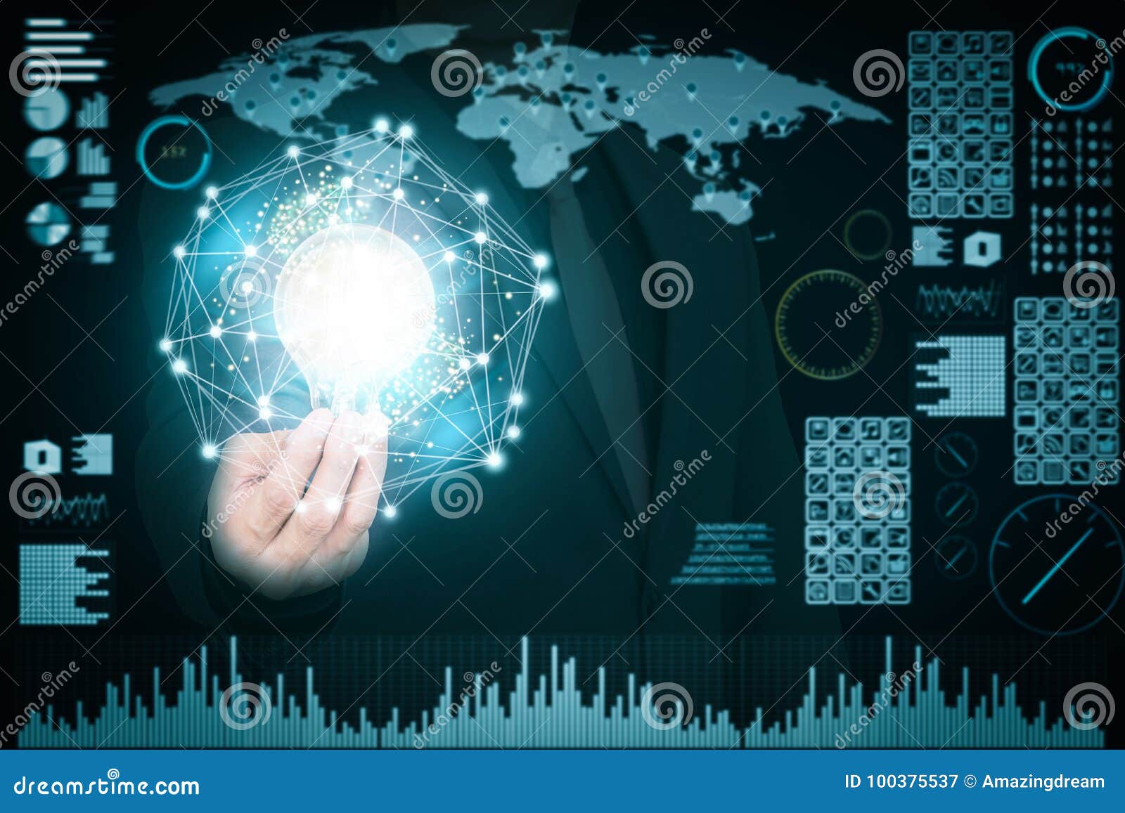 Creative Abstract Technology Background, Innovative, Idea and ...