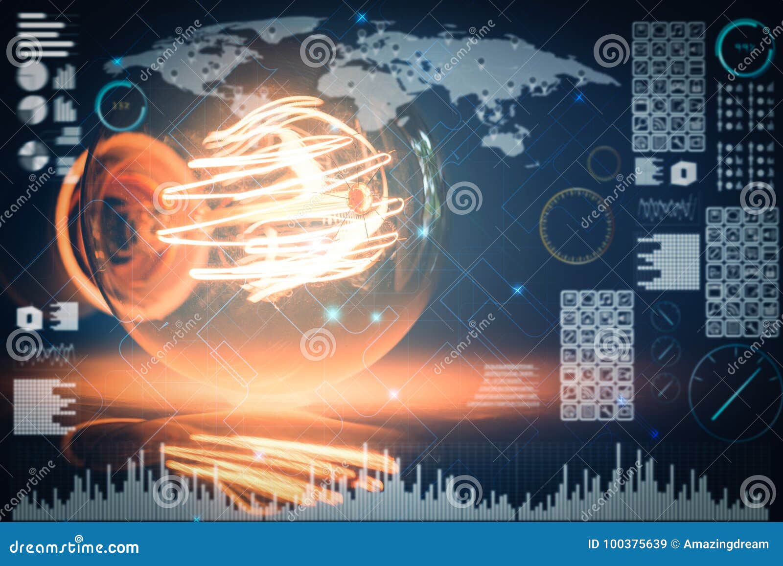 Creative Abstract Technology Background, Innovative, Idea and ...