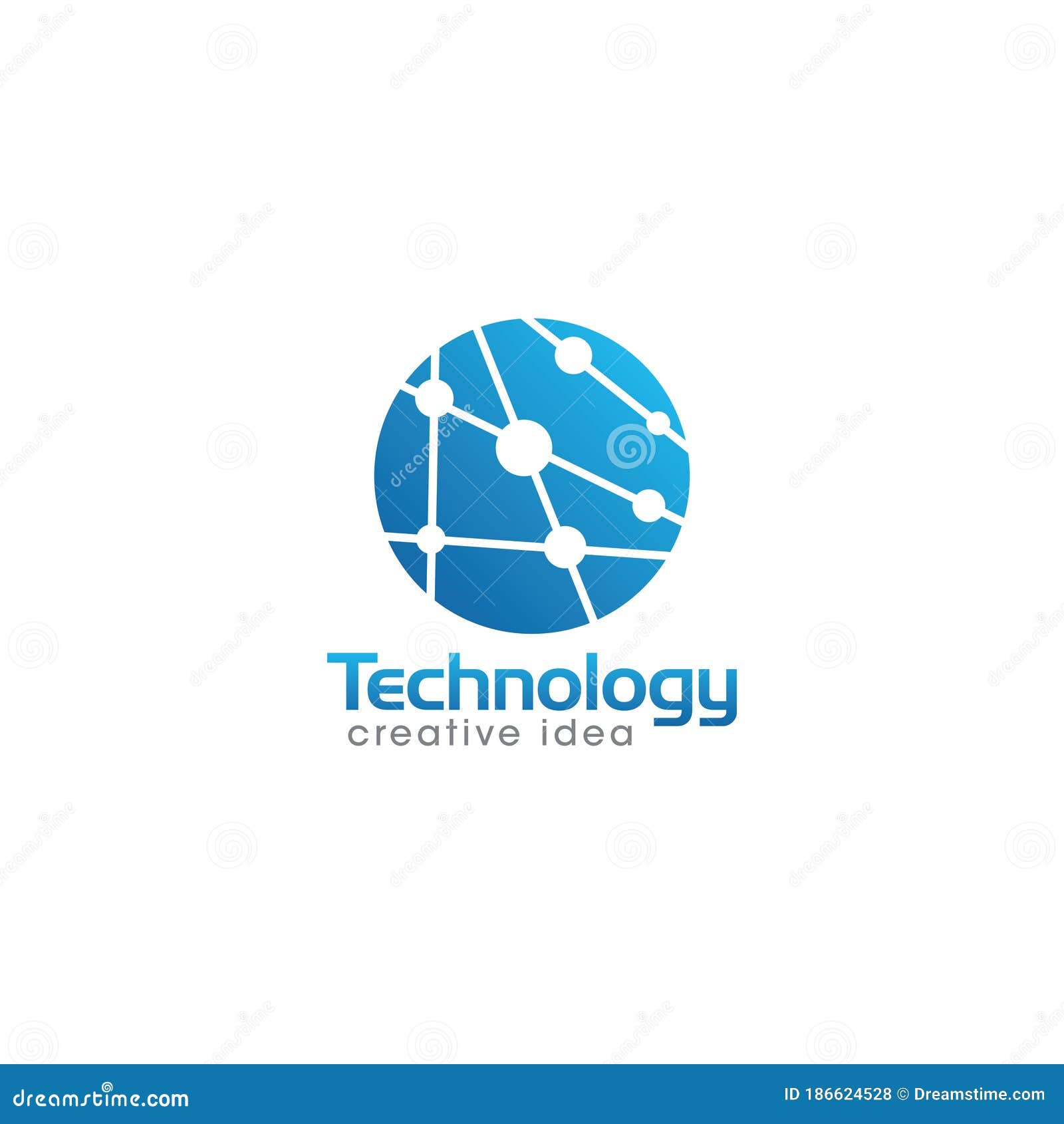 Creative Abstract Technology Concept Logo Design Template Stock Vector - Illustration of ...
