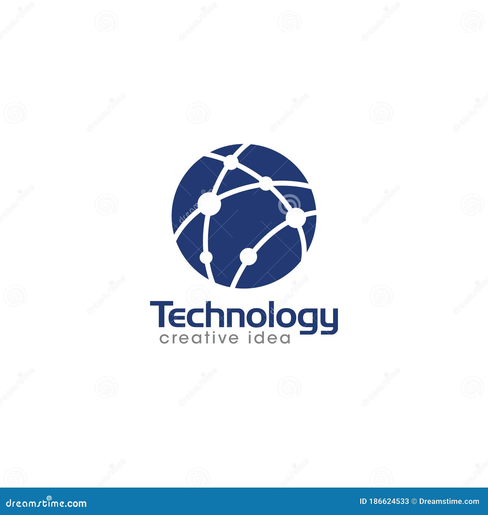 Creative Abstract Technology Concept Logo Design Template Stock Vector - Illustration of connect ...