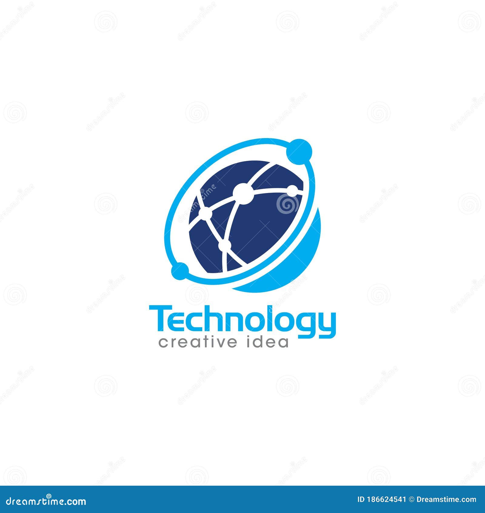 Creative Abstract Technology Concept Logo Design Template Stock Vector - Illustration of concept ...
