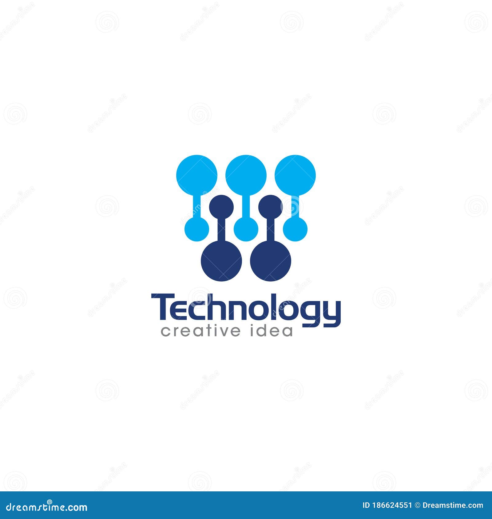 Creative Abstract Technology Concept Logo Design Template Stock Vector - Illustration of ...