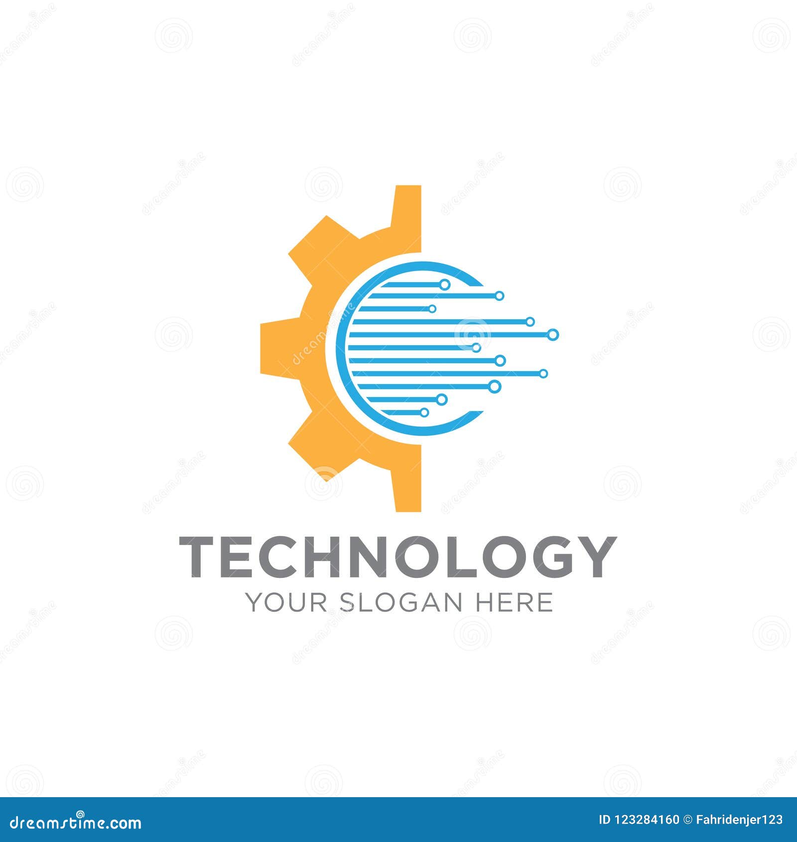 Creative Abstract Technology Concept Logo Design Template Stock Vector - Illustration of ...