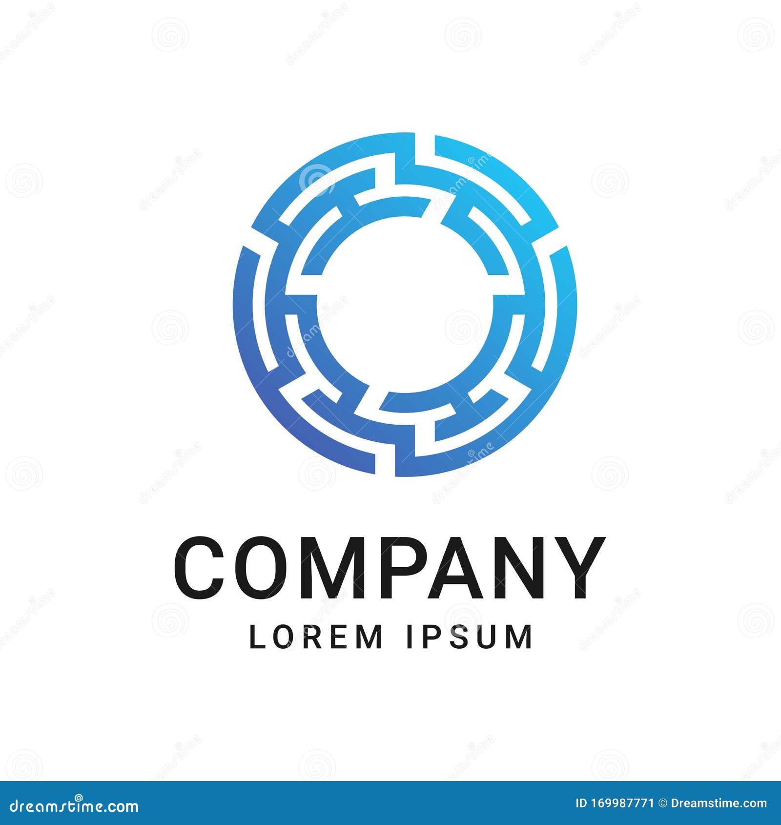 Creative Abstract Technology Connection Cross Vector Logo Icon Circle ...