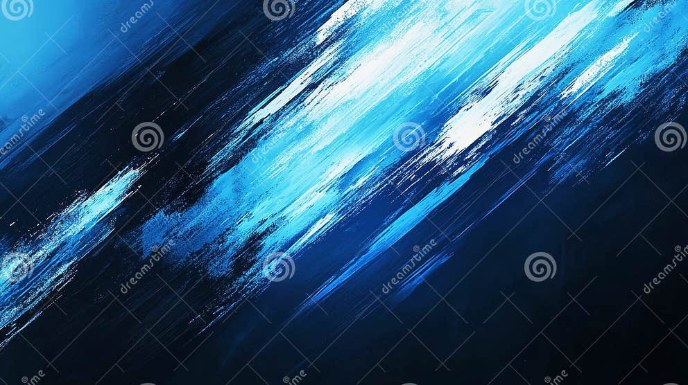 Creative Abstract Texture with Dynamic Blue Strokes on Deep Navy ...