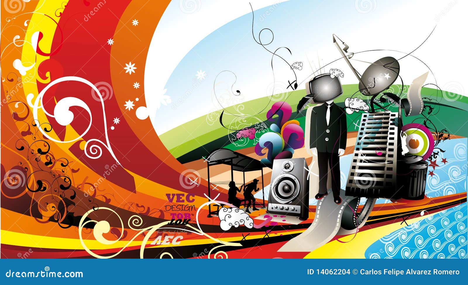 Creative Abstract Vector Illustration Stock Vector - Illustration of ...