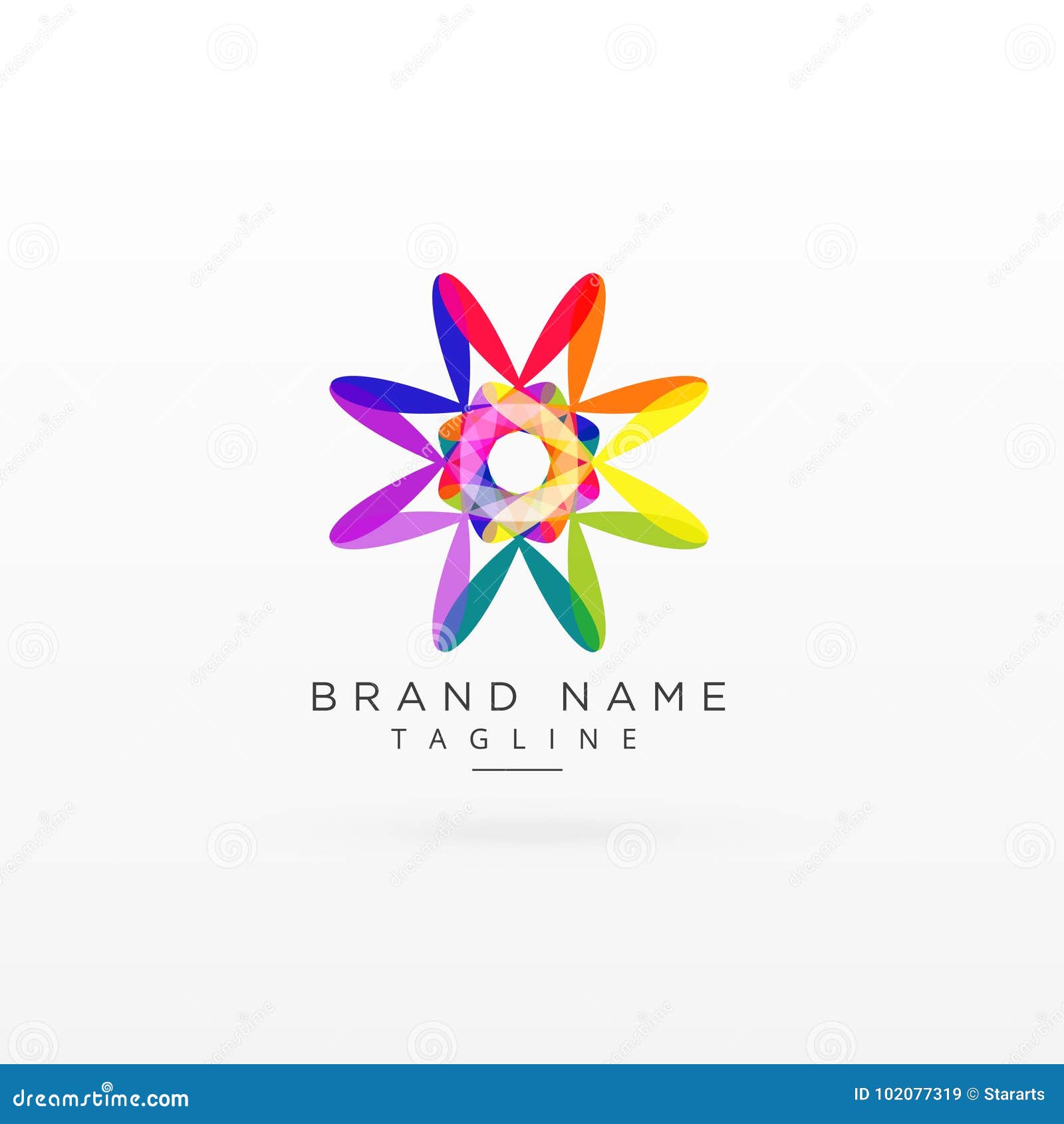 Creative Abstract Vibrant Logo Design Stock Vector - Illustration of ...