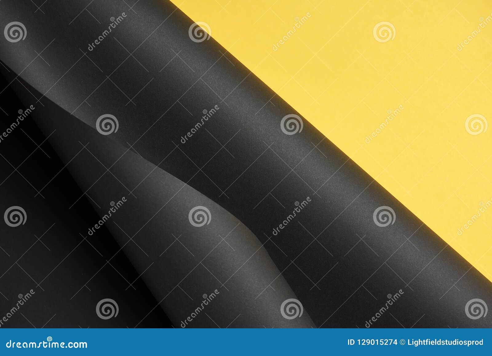 Creative Abstract Yellow and Black Paper Stock Photo - Image of ...