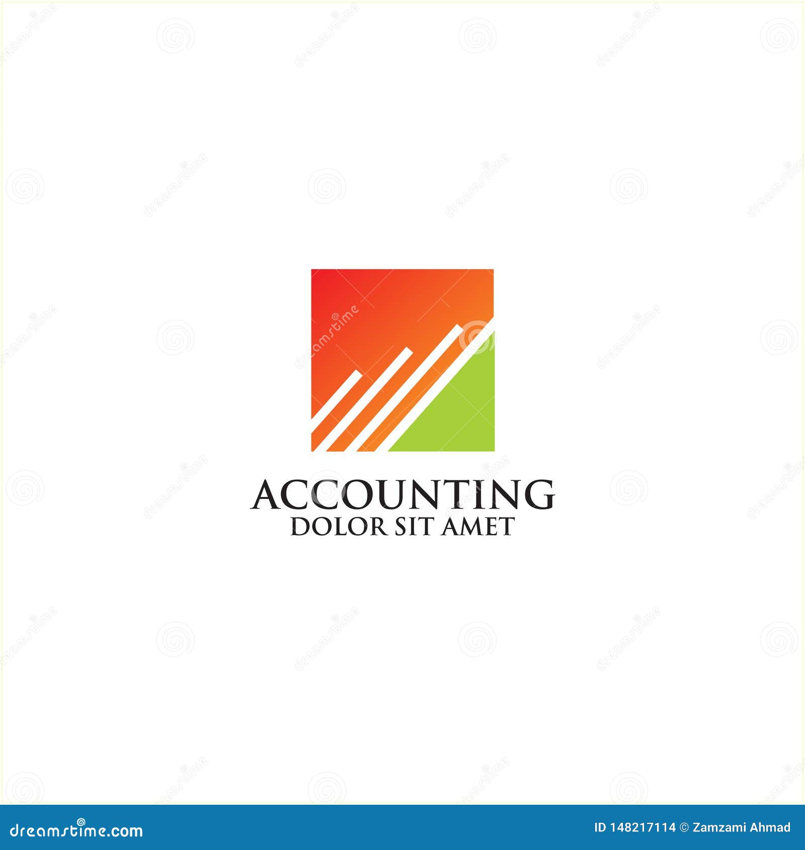 Creative Accounting Concept Logo Design Template Stock Illustration ...