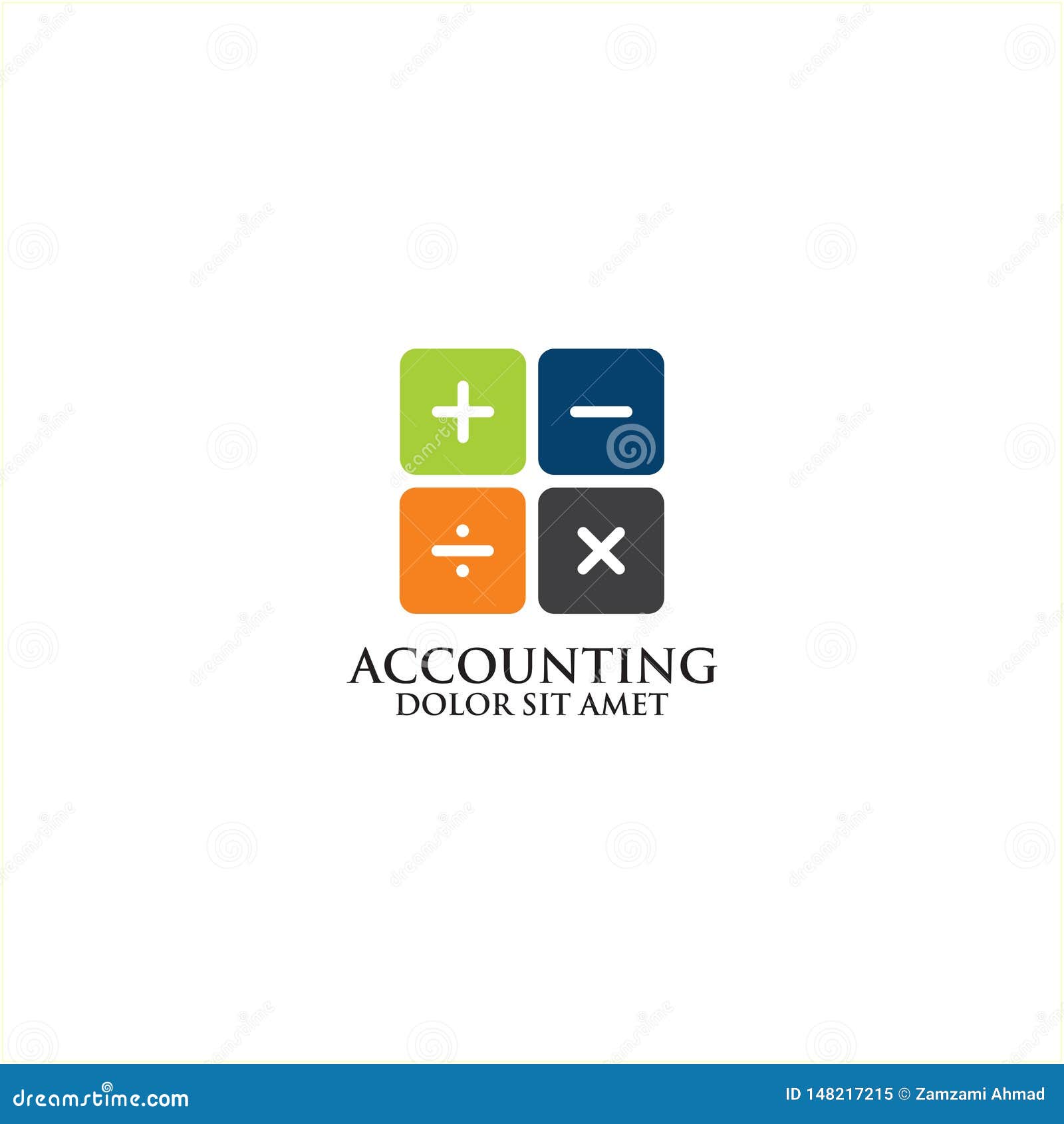 Creative Accounting Concept Logo Design Template Stock Illustration ...