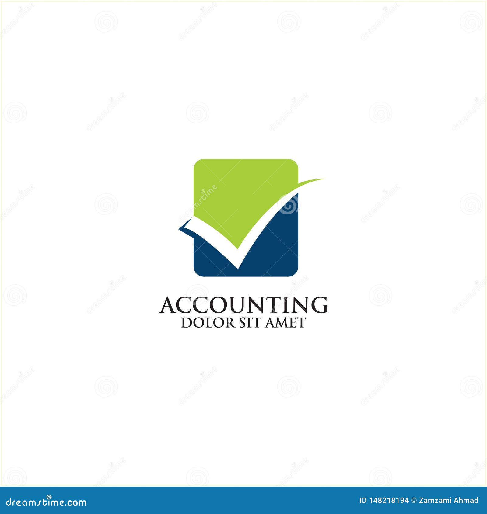 Creative Accounting Concept Logo Design Template Stock Illustration ...
