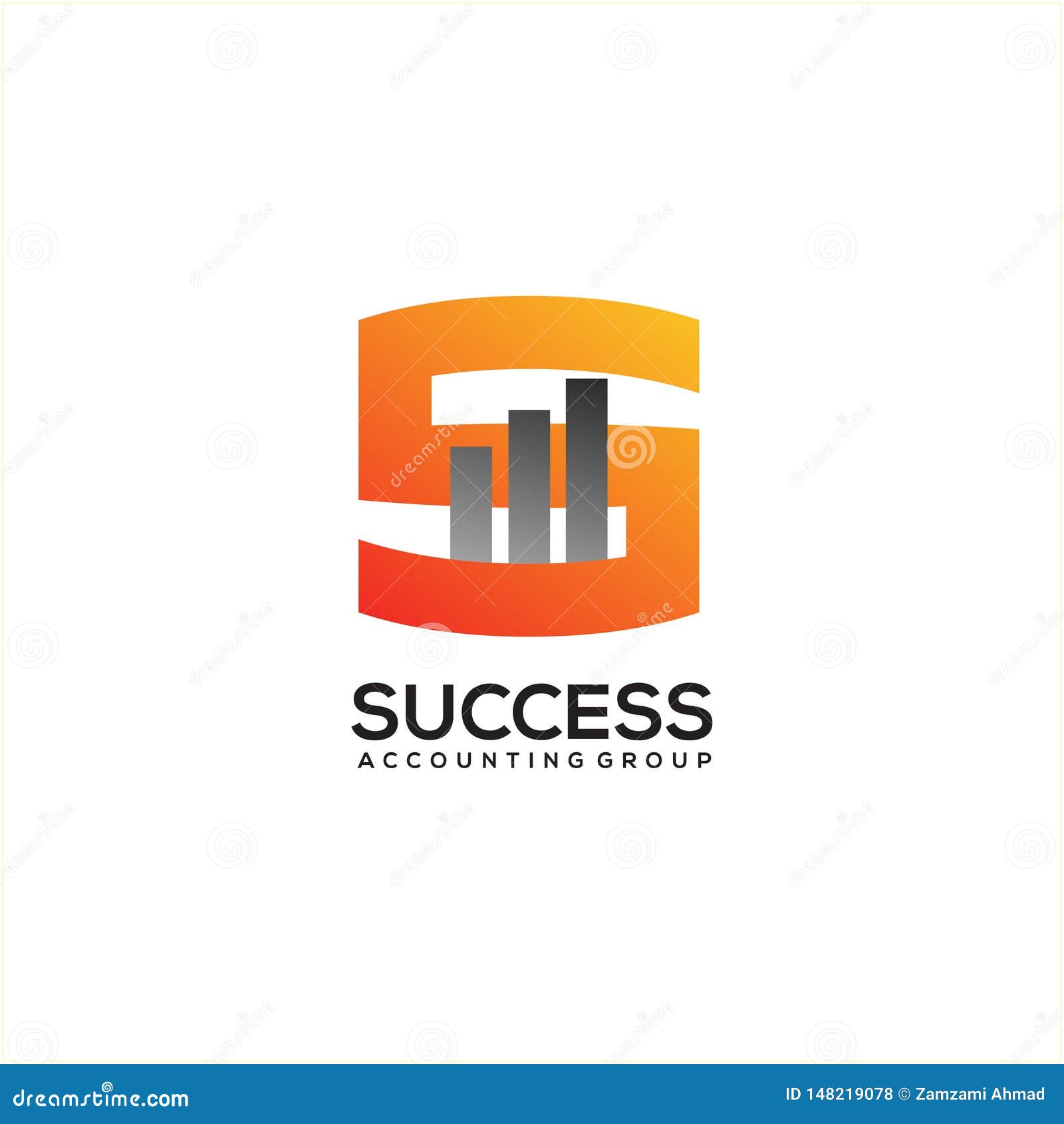 Creative Accounting Concept Logo Design Template Stock Illustration ...