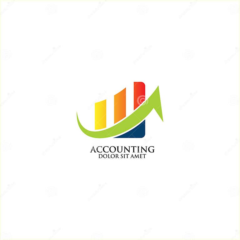 Creative Accounting Concept Logo Design Template Stock Vector ...
