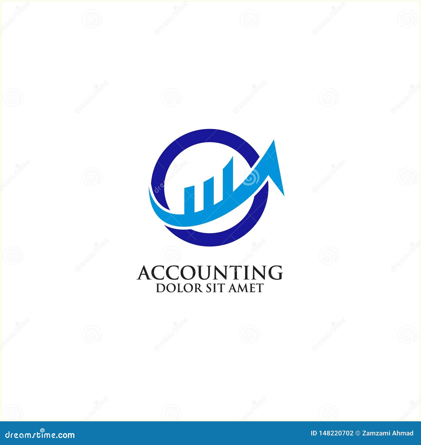 Creative Accounting Concept Logo Design Template Stock Illustration ...
