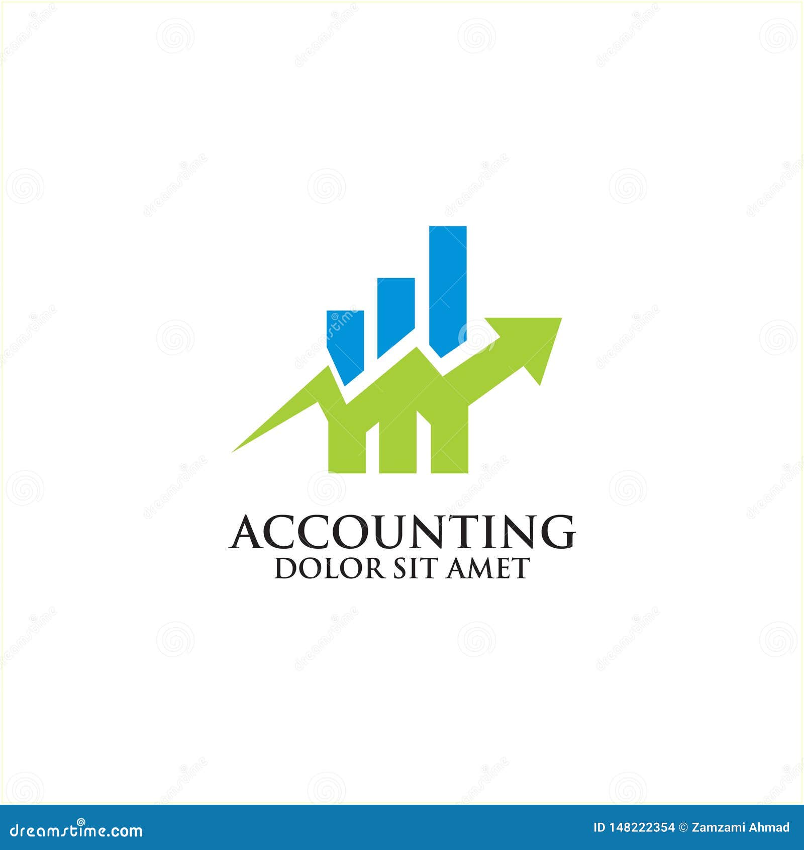 Creative Accounting Concept Logo Design Template Stock Illustration ...
