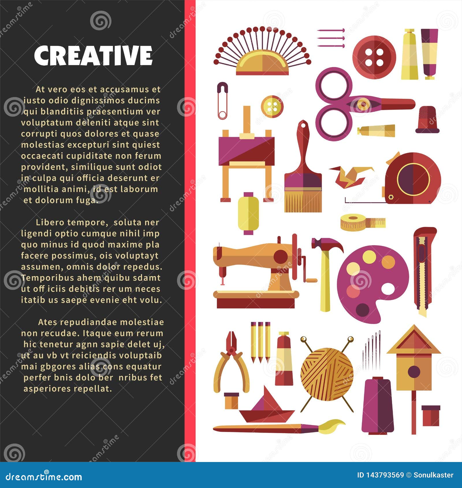 Creative Activity Hobby and Handmade Craft Tools and Material Stock ...