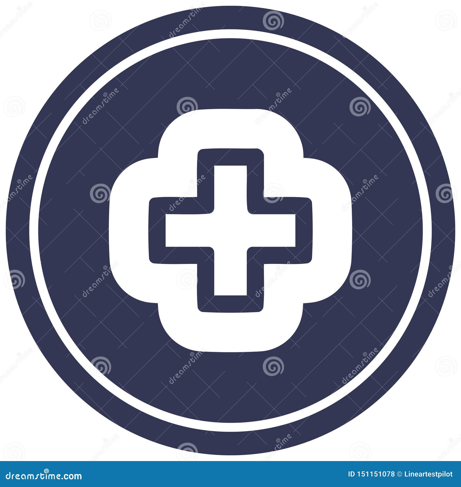 A Creative Addition Symbol Circular Icon Stock Vector - Illustration of ...