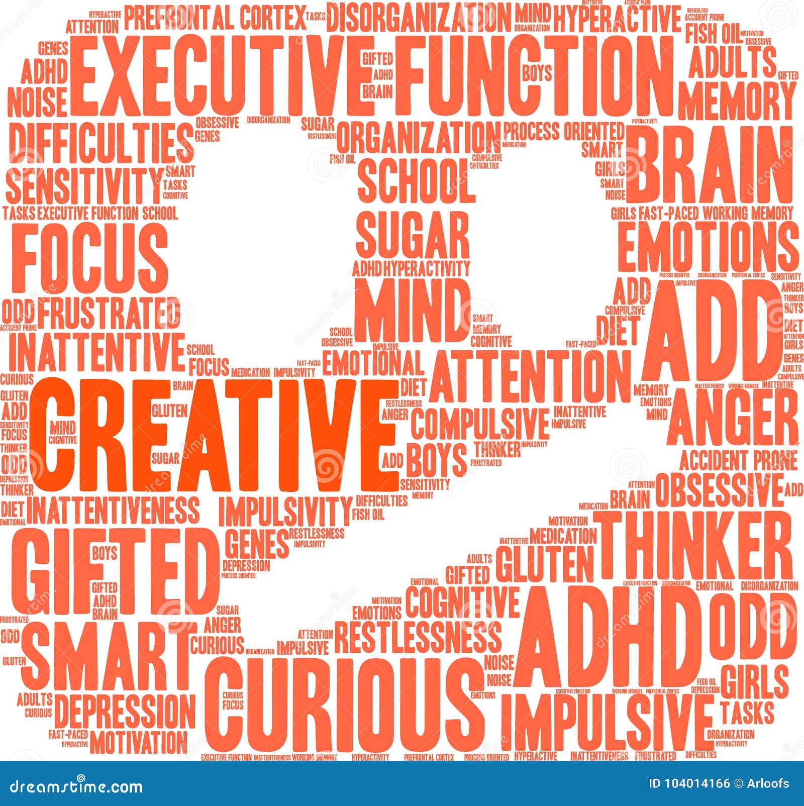 Creative Word Cloud stock vector. Illustration of mind - 104014166