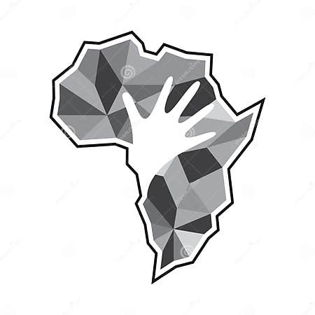 Creative african map icon stock vector. Illustration of black - 103166601
