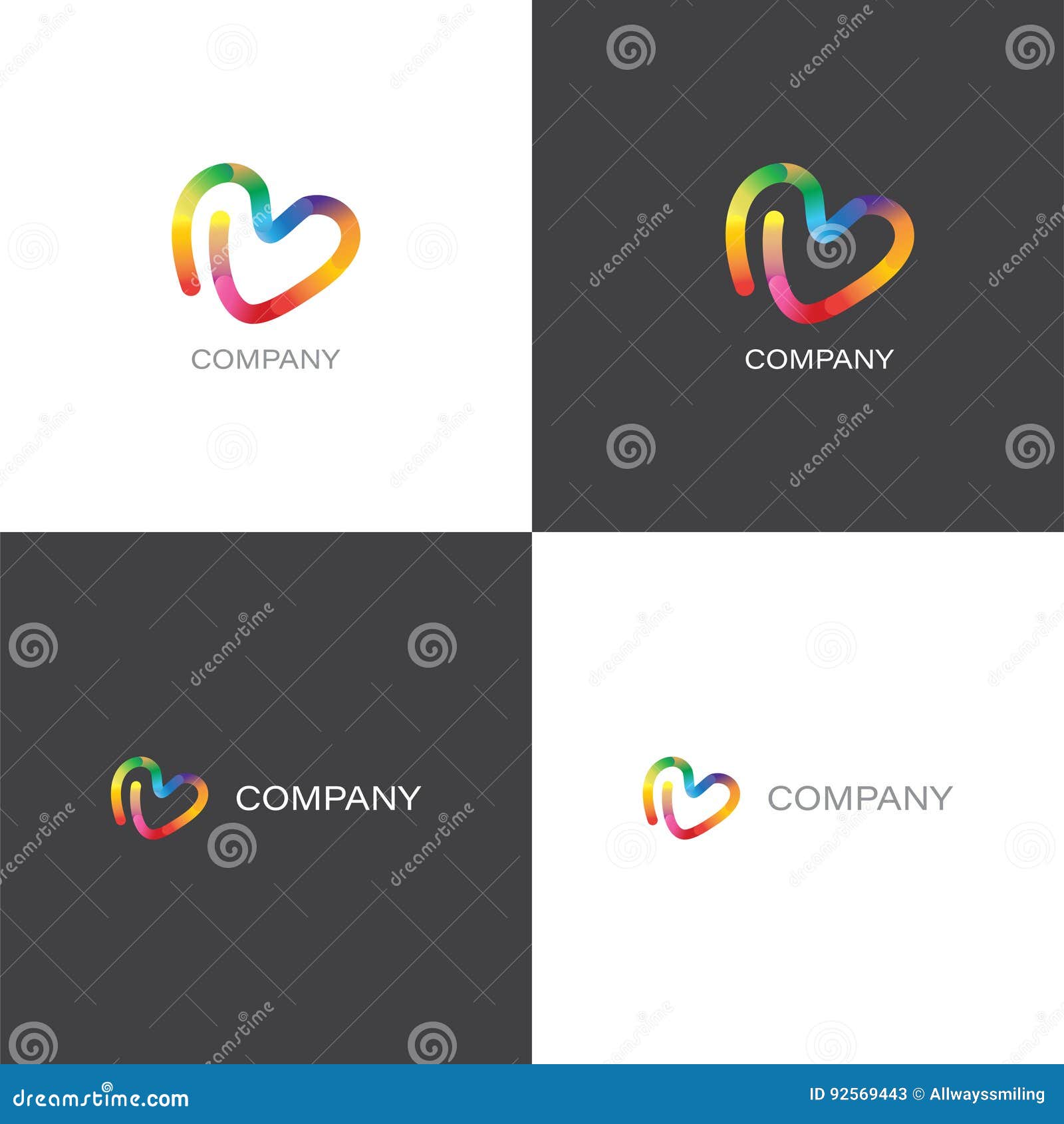 Creative Agency or Design Company Logo Stock Vector - Illustration of ...