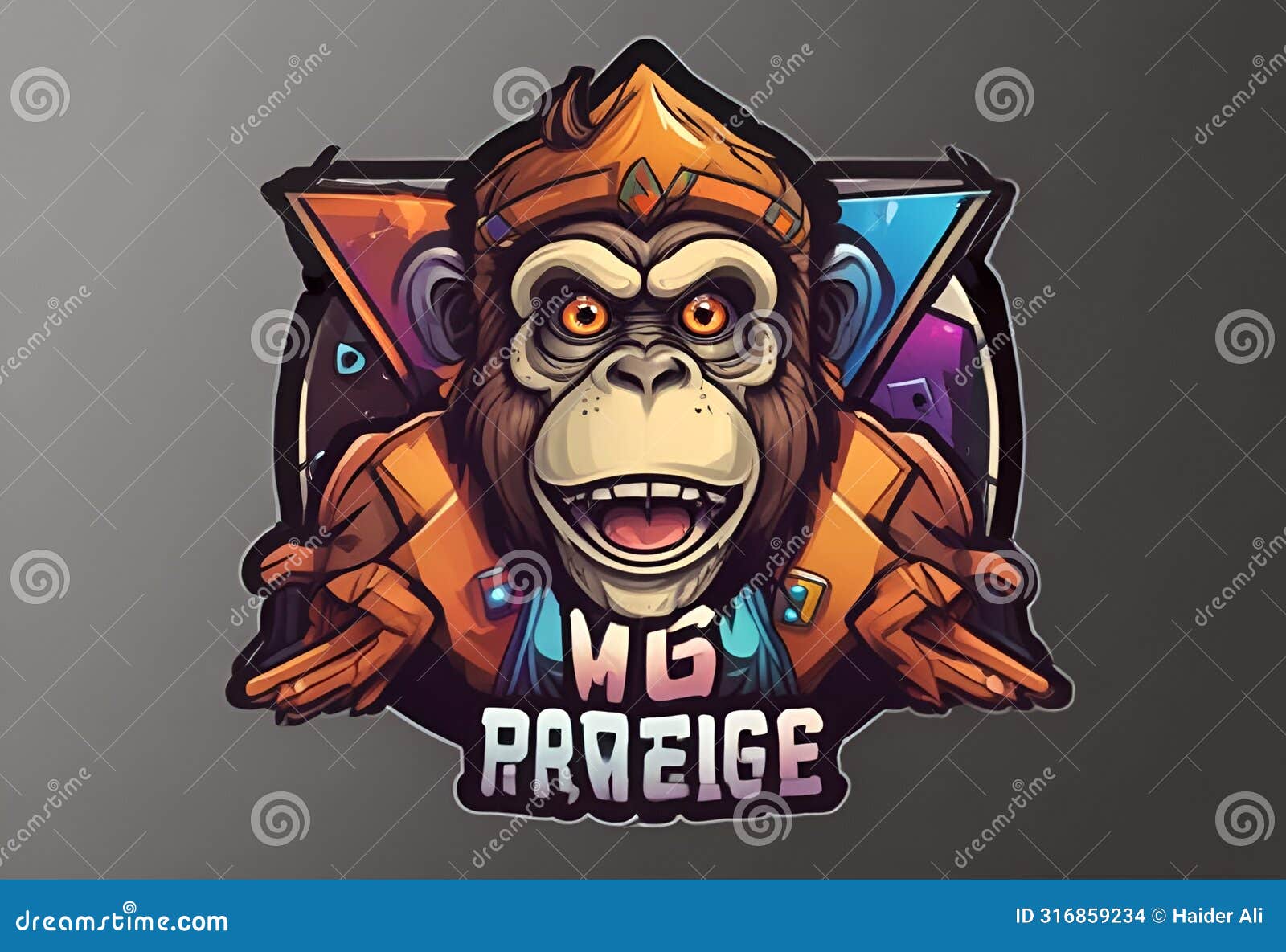 A Creative AI Generated Gaming Logo of a Money Stock Illustration ...