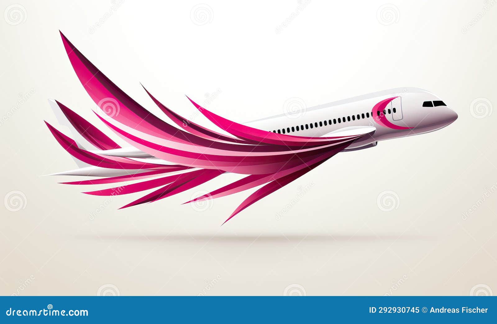 Creative Airplane Logo on a White Background. Stock Illustration ...
