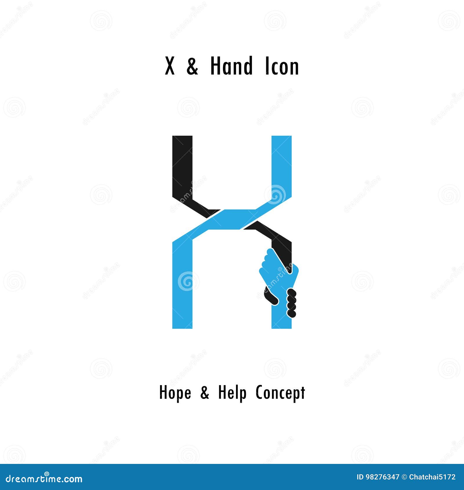 Creative X- Alphabet Icon Abstract and Hands Icon Design Vector Stock ...