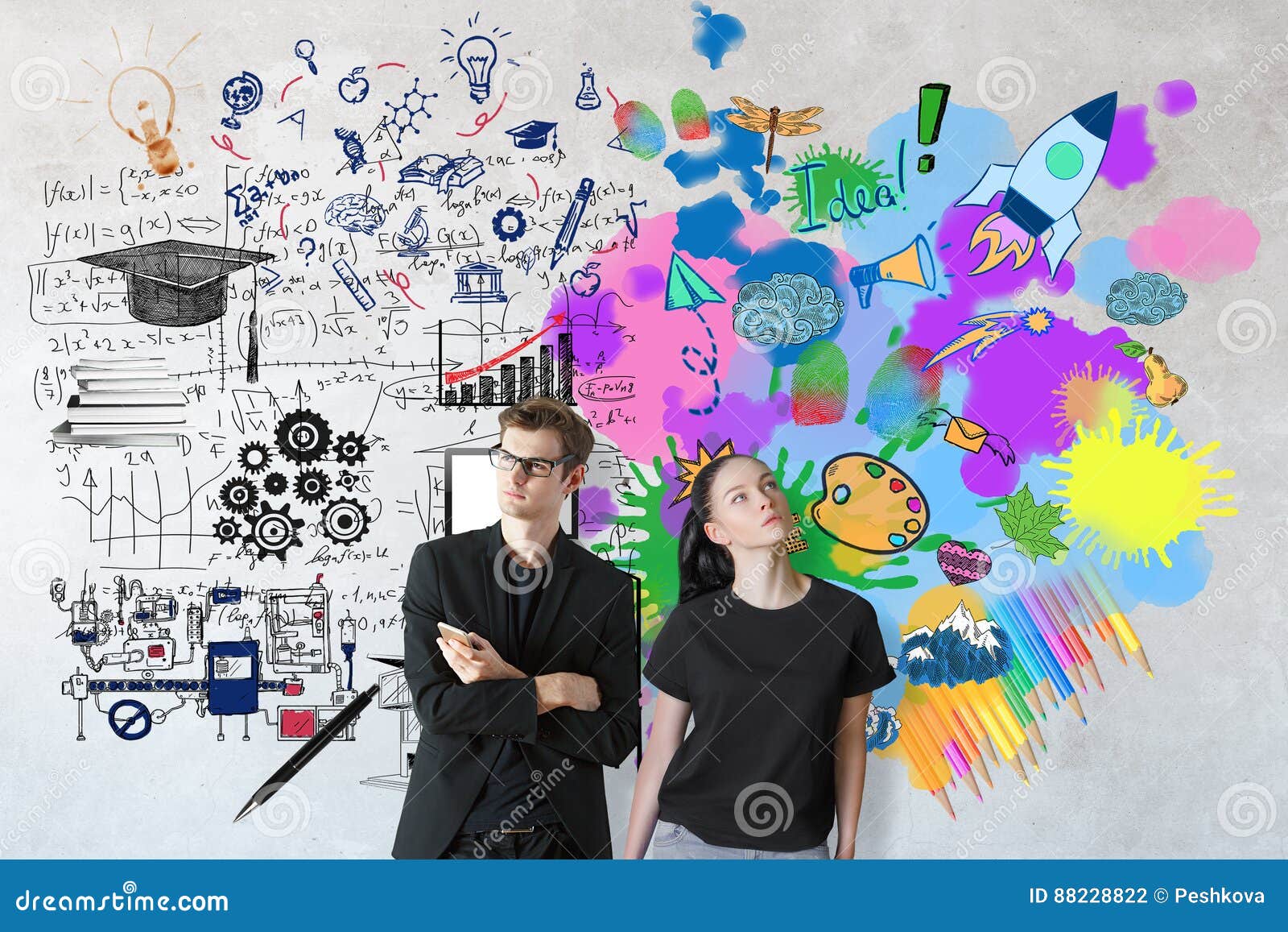 Creative and Analytical Thinking Concept Stock Photo - Image of ...