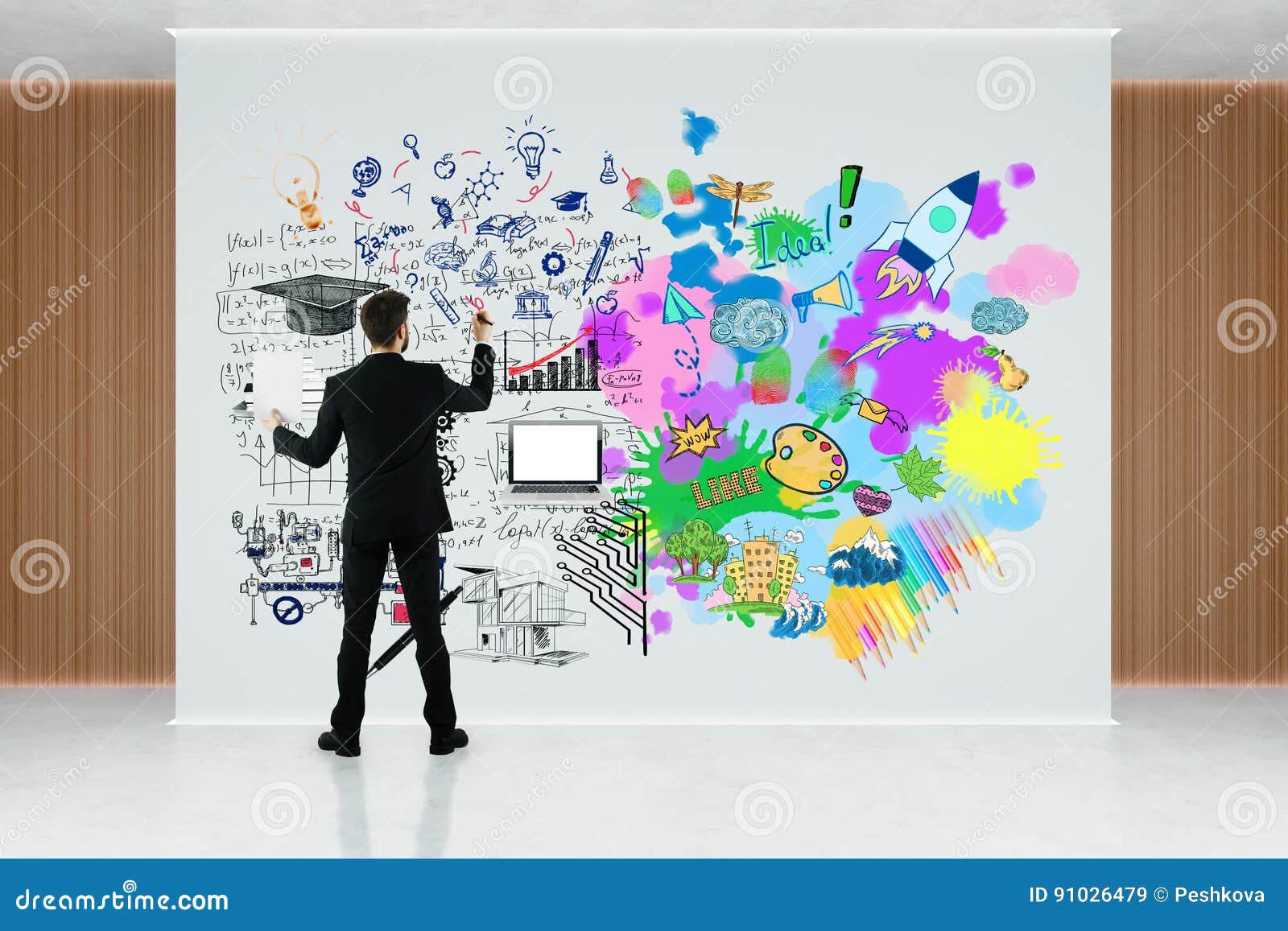 Creative and Analytical Thinking Concept Stock Image - Image of ...