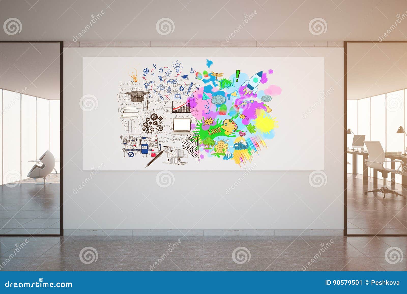 Creative and Analytical Thinking Concept Stock Illustration ...