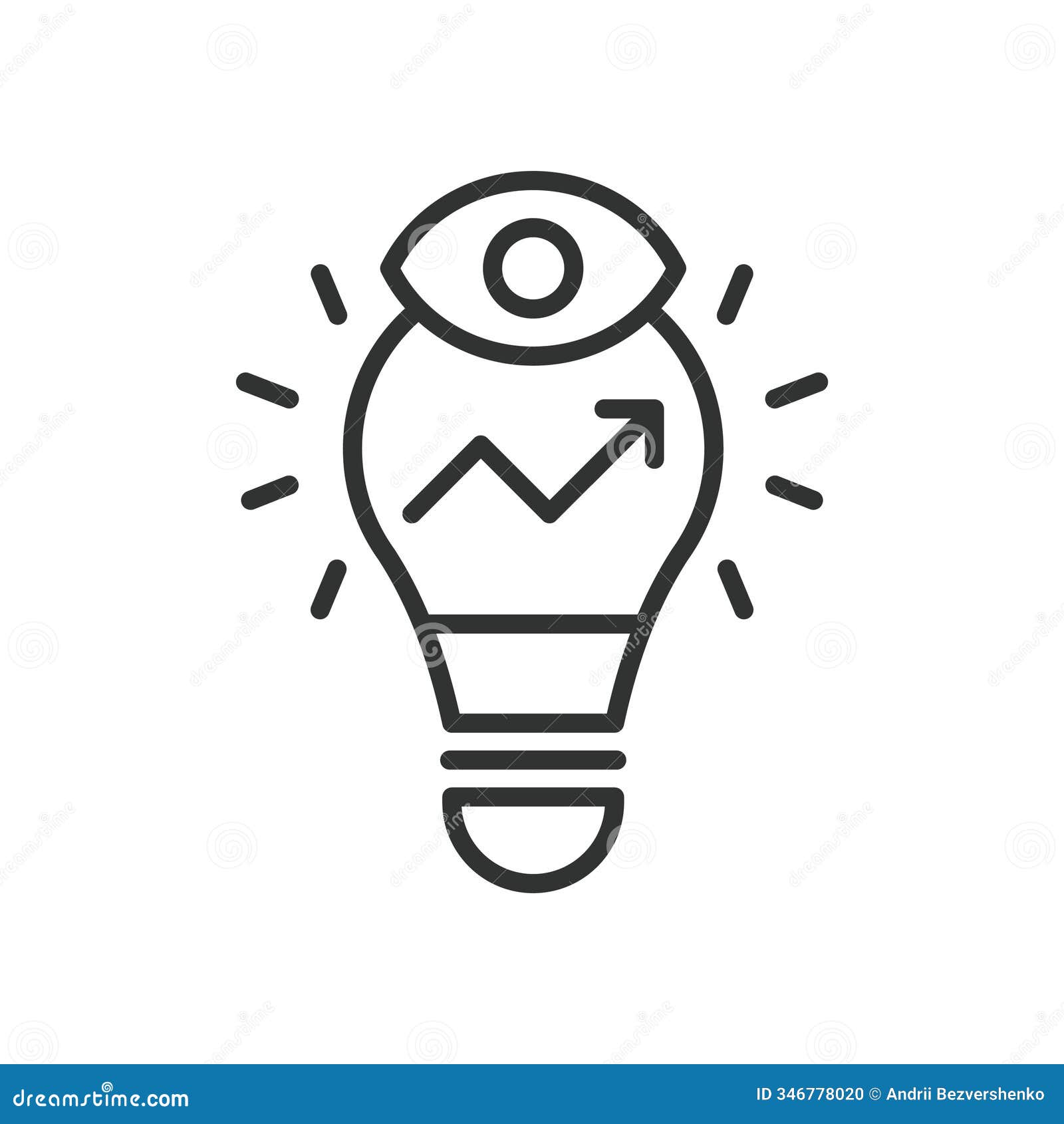 Creative Analytics, Icon in Line Design. Creative, Analytics, Data ...