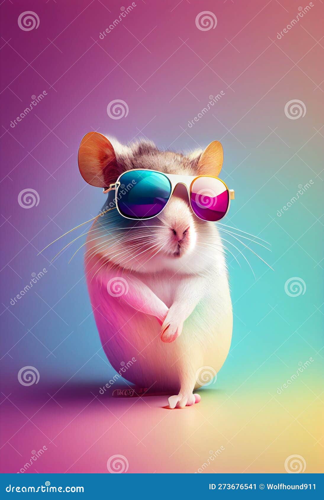 Creative Animal Composition. Mouse Wearing Shades Sunglass Eyeglass ...